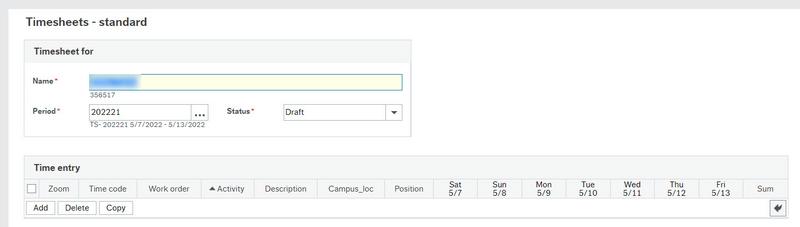 Timesheets | Vancouver Island University | Canada
